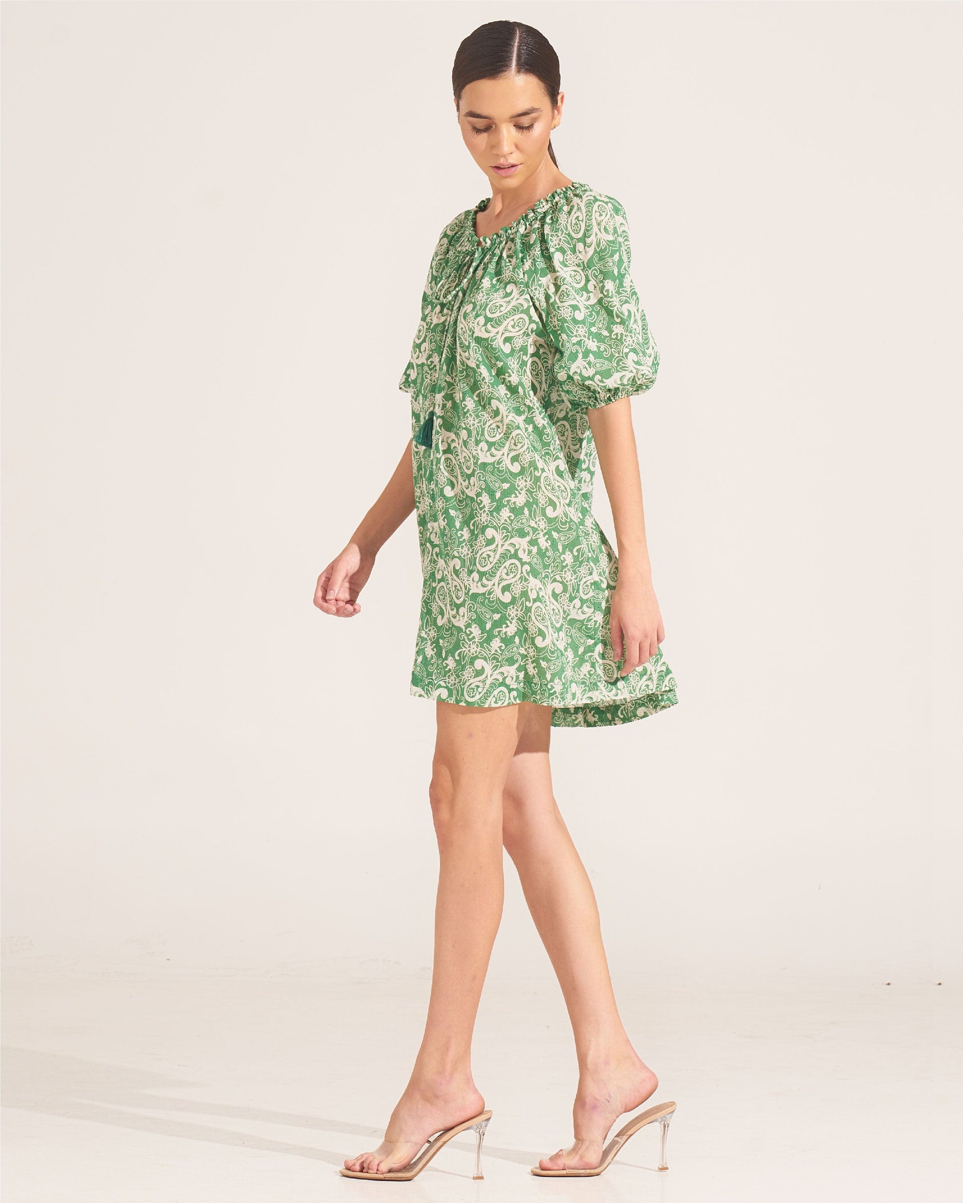 Hania Mini Dress Dakhla Akhdar – Morrato Bali